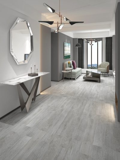 Cottage White- Wood Design Porcelain Slab| Architectural Design | Sansam