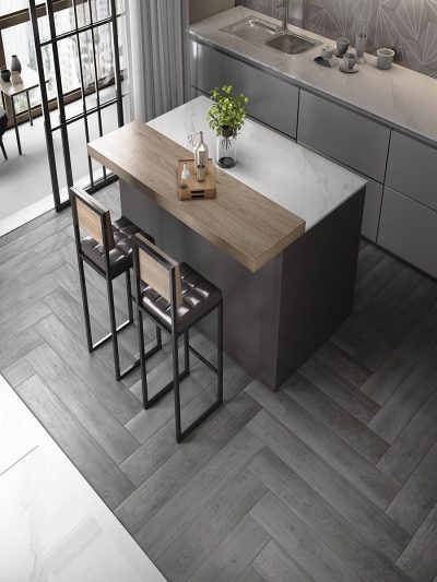 Cottage White- Wood Design Porcelain Slab| Architectural Design | Sansam
