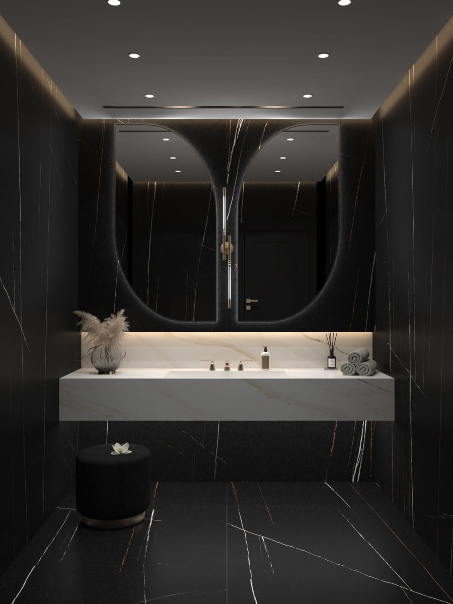 Sahara- Marble Look Porcelain Slab| Architectural Design | Sansam