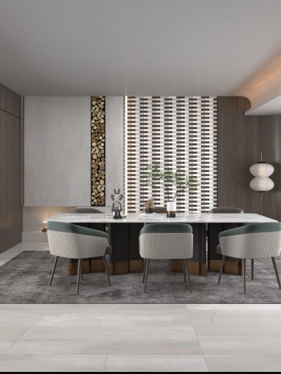 Cottage White- Wood Design Porcelain Slab| Architectural Design | Sansam